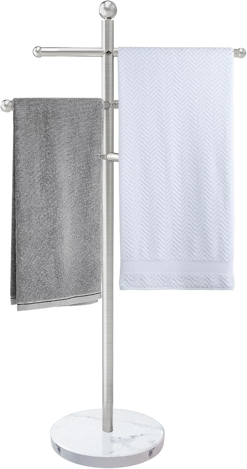 Marble Outdoor Towel Rack 62.2 Inch Free Standing Towel Holder 18/8 ...