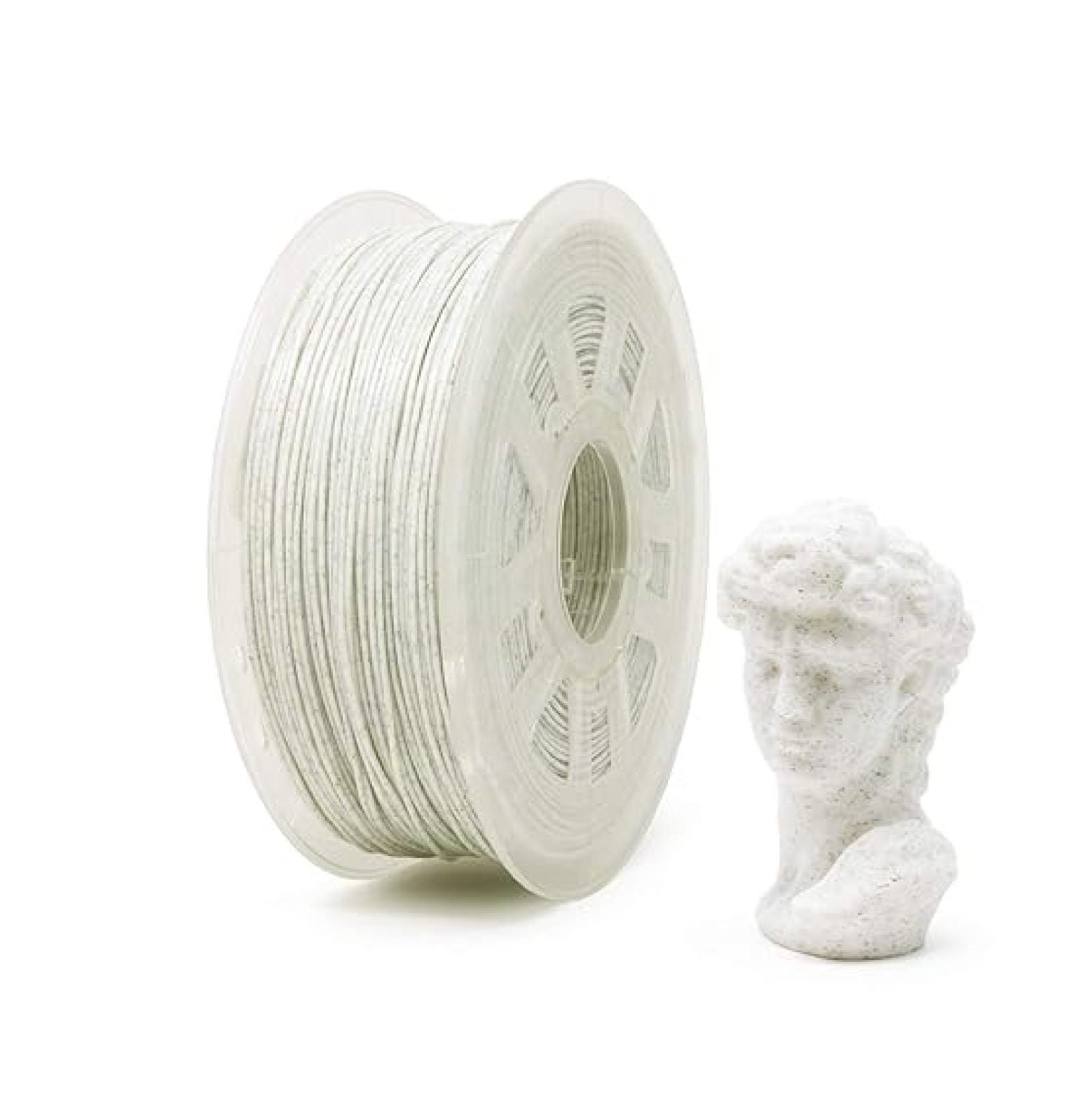Marble PLA 3D Printer Filament 1.75mm 1kg White - Low Warp, No Odor ...