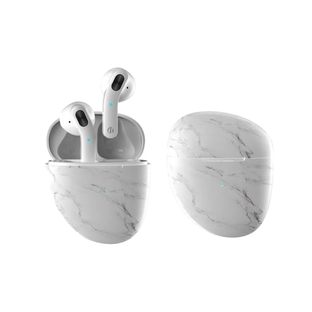 Marble Pebble Twin Bluetooth Headphones - HD Stereo Earbuds, Power ...
