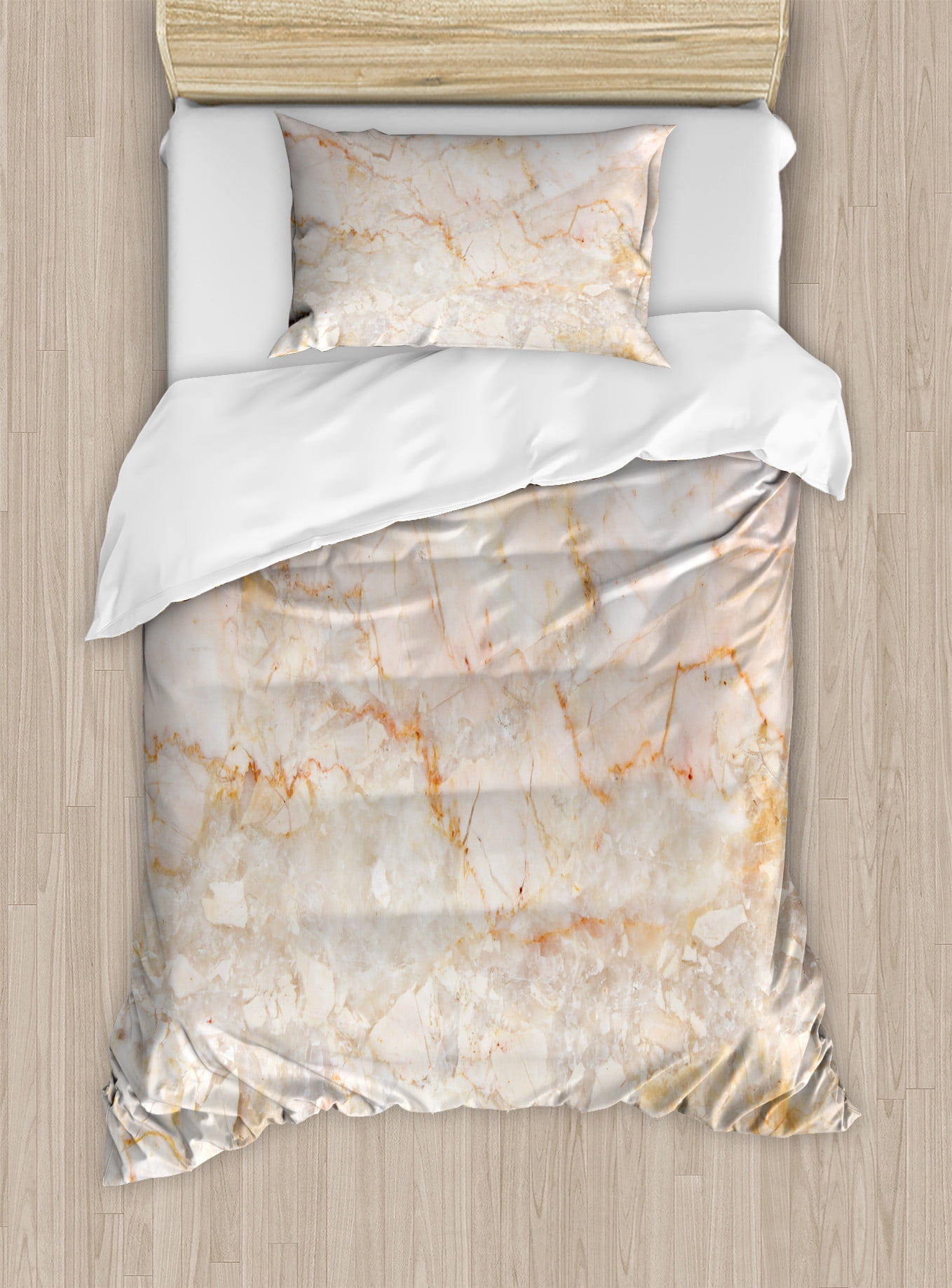 Marble Print Duvet Cover Set, Mine Pattern Design Natural Fractures ...