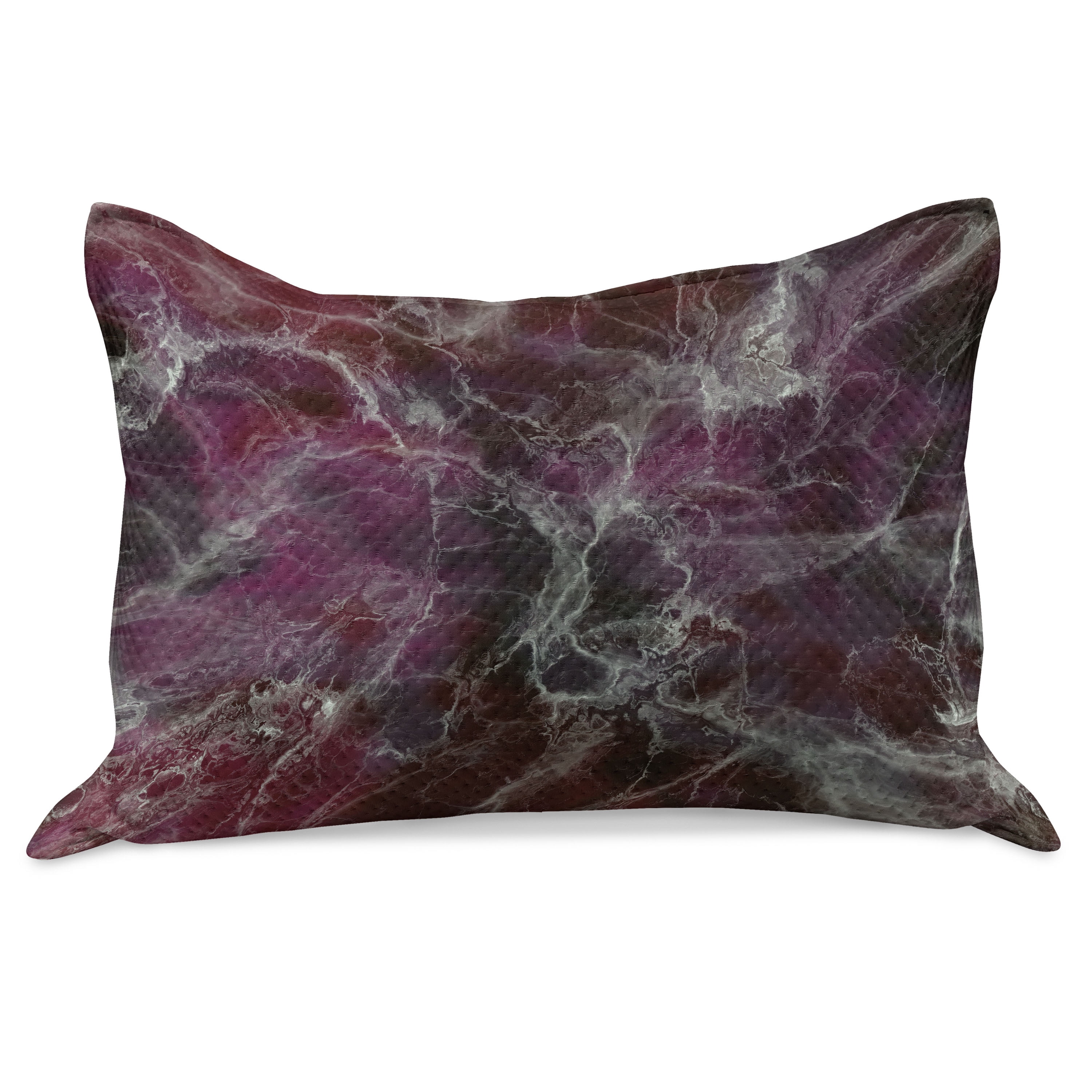 Marble Print Knitted Quilt Pillowcover, Psychedelic Dark Colors Cloudy ...