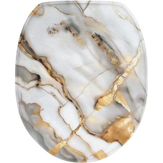 Marble Print Toilet Seat Covers for Bathroom Decoration Toilet Bolt ...