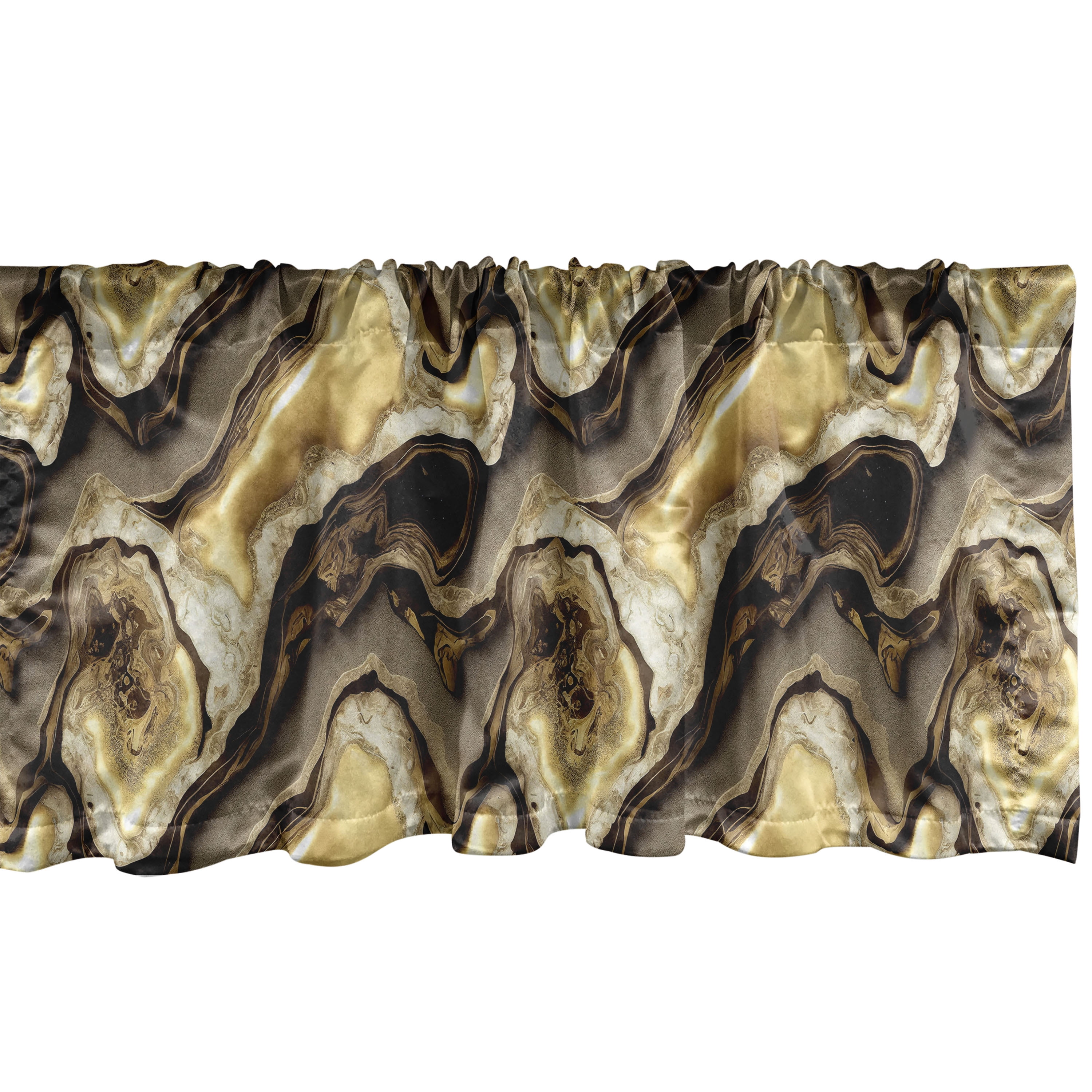 Marble Print Window Valance, Rock Print Inspired Marbling Crystal ...