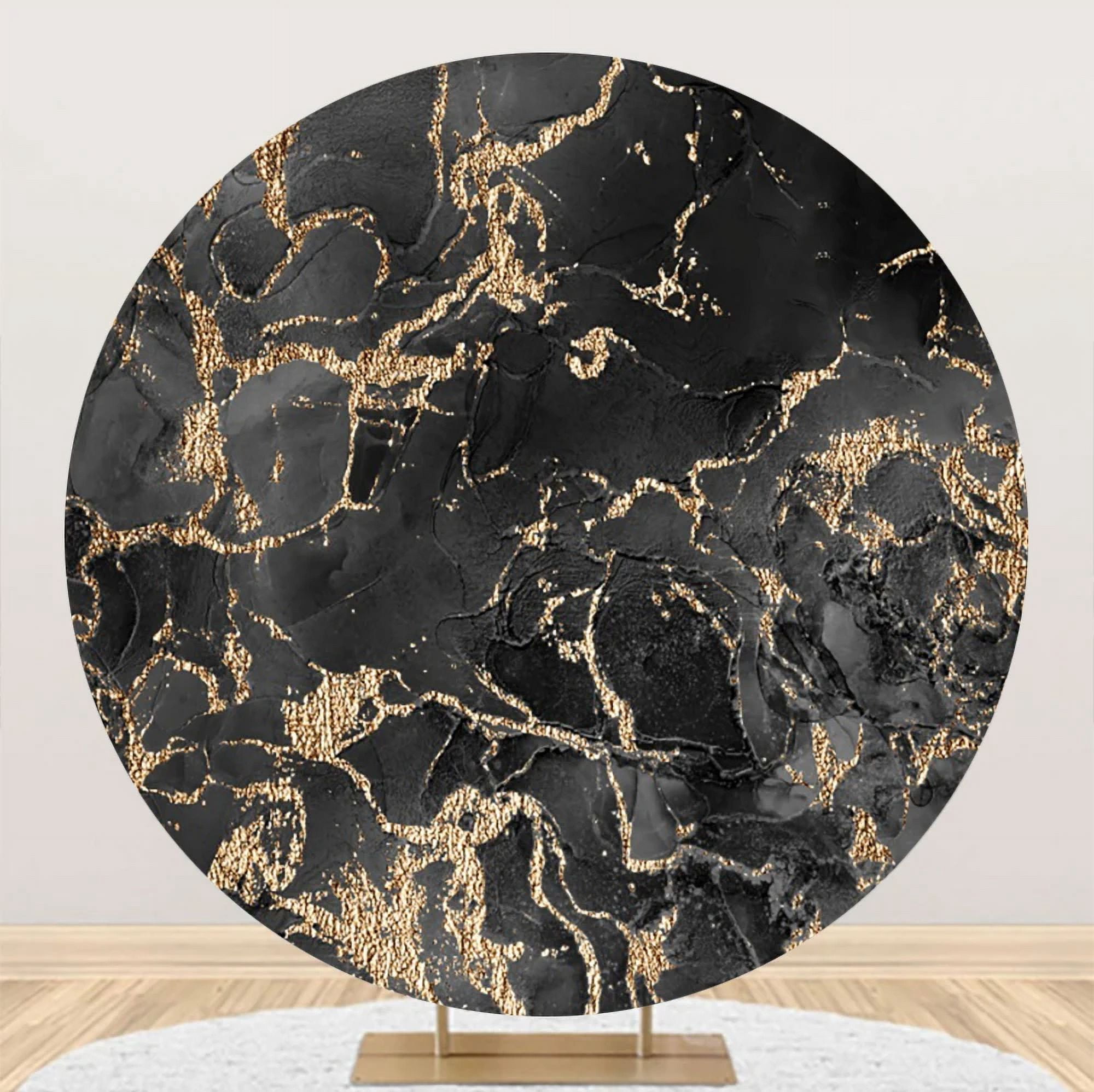Marble Round Elasticity Backdrop Baby Shower Birthday Wedding Party ...