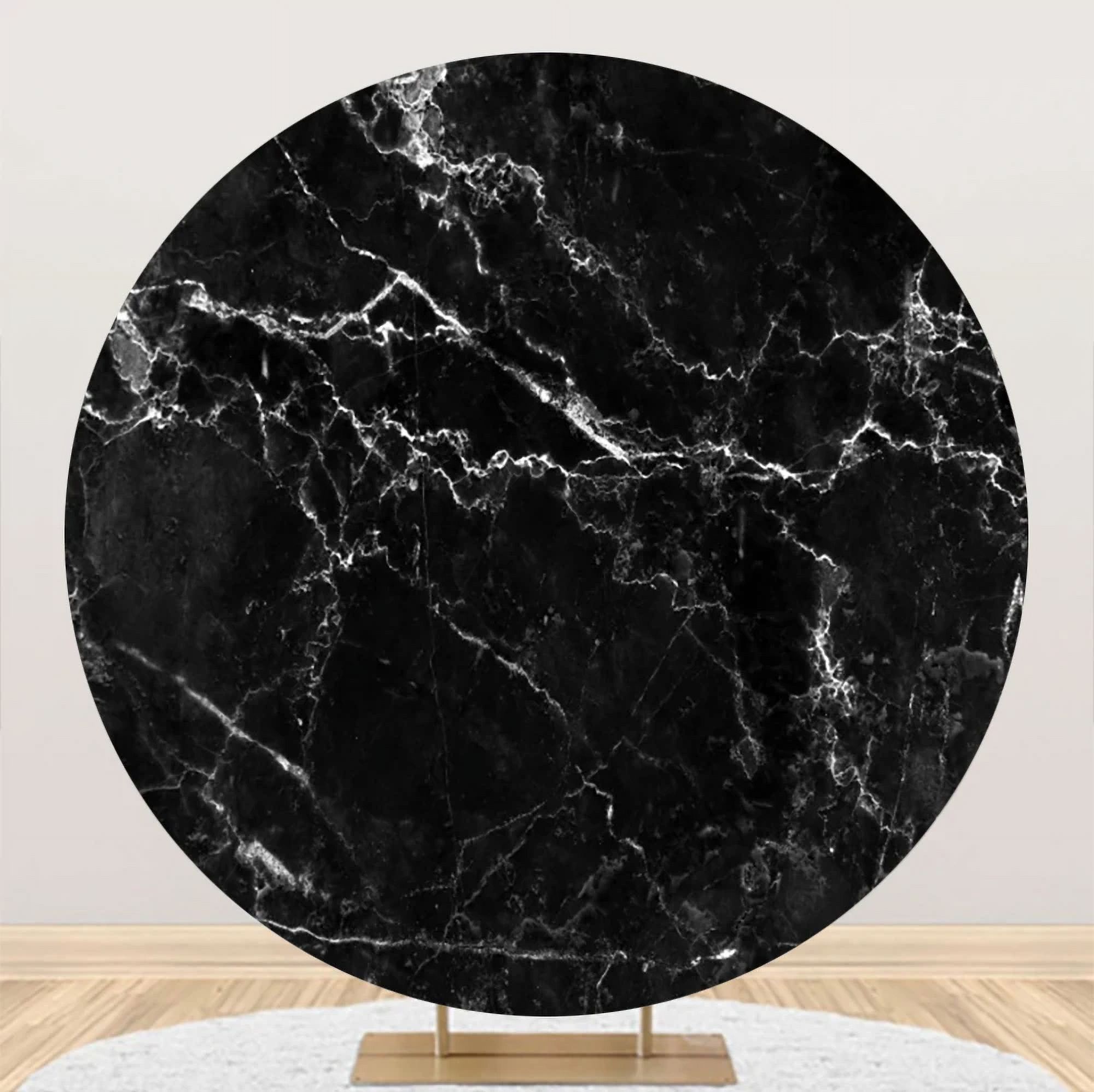 Marble Round Elasticity Backdrop Baby Shower Birthday Wedding Party ...