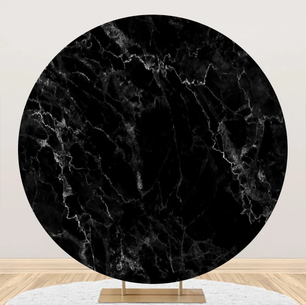Marble Round Elasticity Backdrop Baby Shower Birthday Wedding Party ...