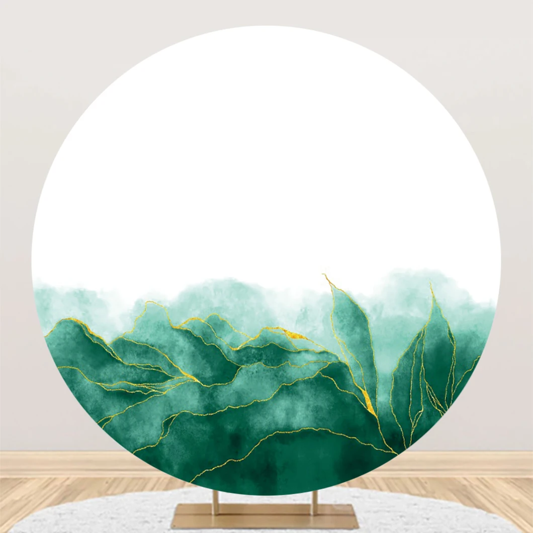 Marble Round Elasticity Backdrop Baby Shower Birthday Wedding Party ...