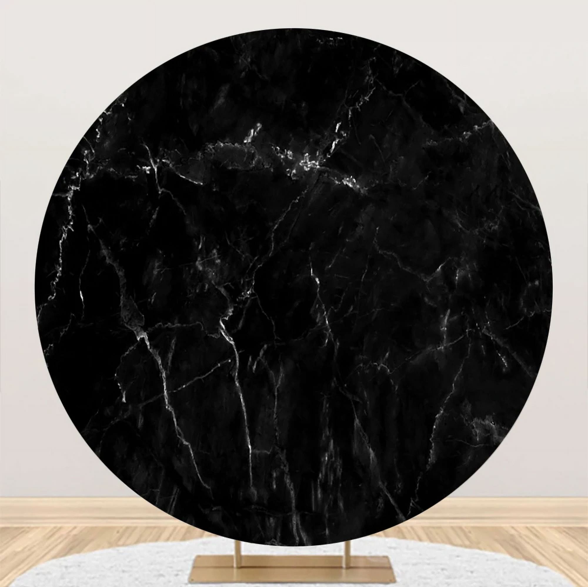 Marble Round Elasticity Backdrop Baby Shower Birthday Wedding Party ...