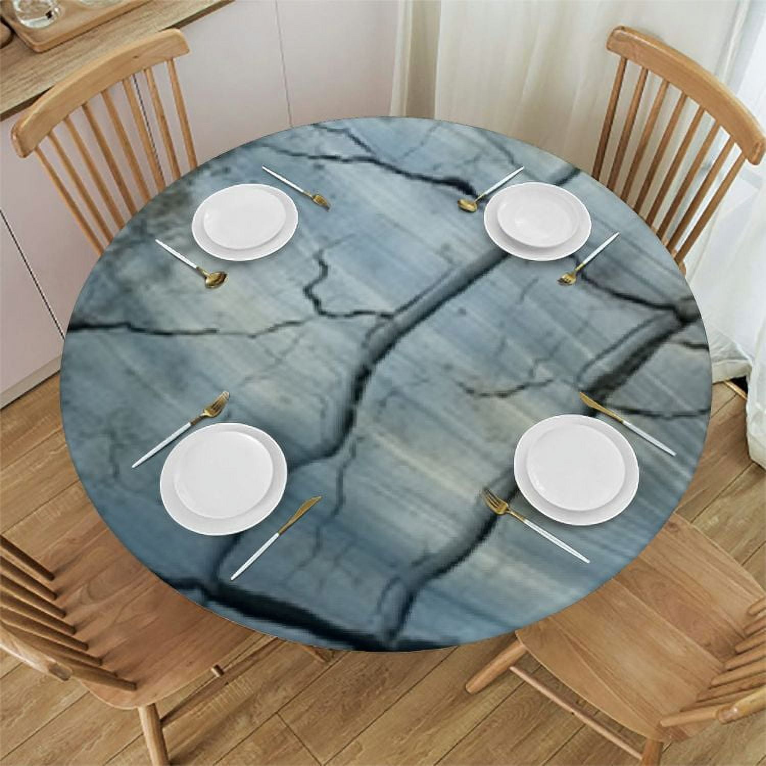 Marble Round Side Table Cloth, Exquisite GraniteNature Rock Picture ...