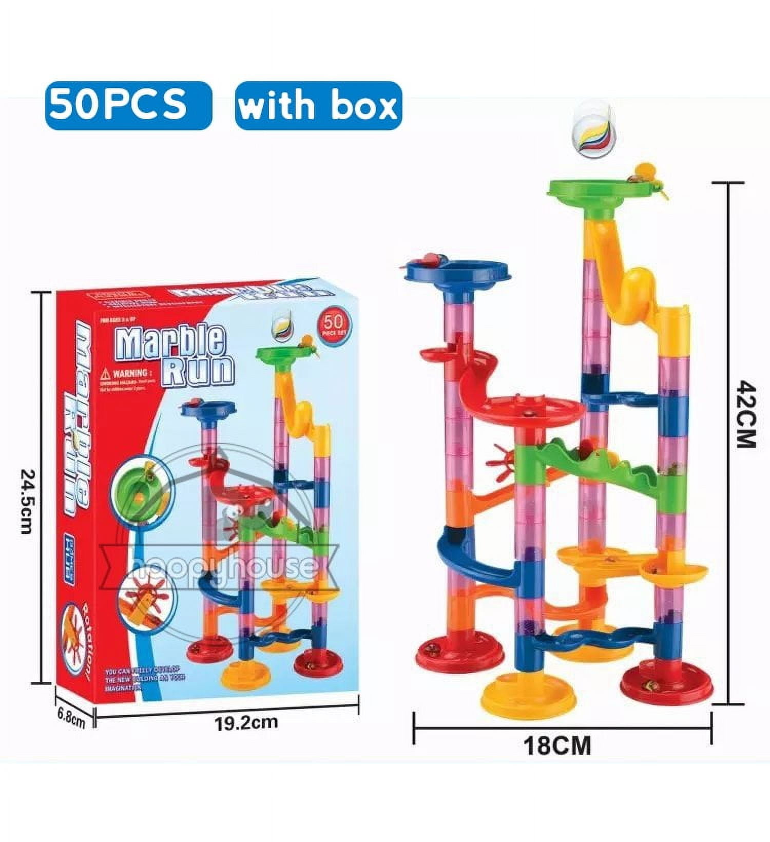 Marble Run Race Track Building Blocks Kids 3D Maze Ball Roll Toy DIY ...