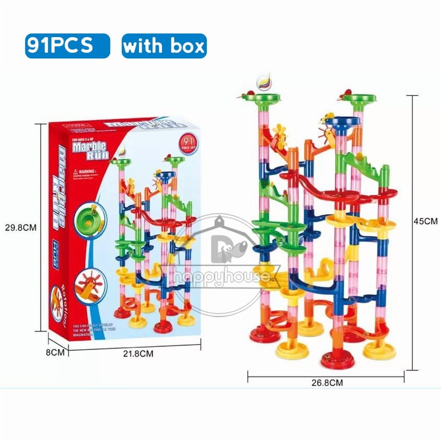 Marble Run Race Track Building Blocks Kids 3D Maze Ball Roll Toy DIY ...
