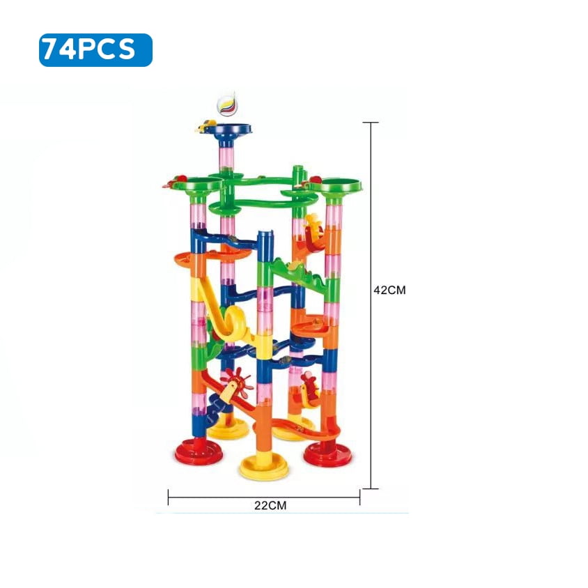 Marble Run Race Track Building Blocks Kids 3D Maze Ball Roll Toy DIY ...