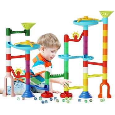 SYNCFUN 170 Pcs Glowing Marble Run, Construction Building Blocks Toys ...