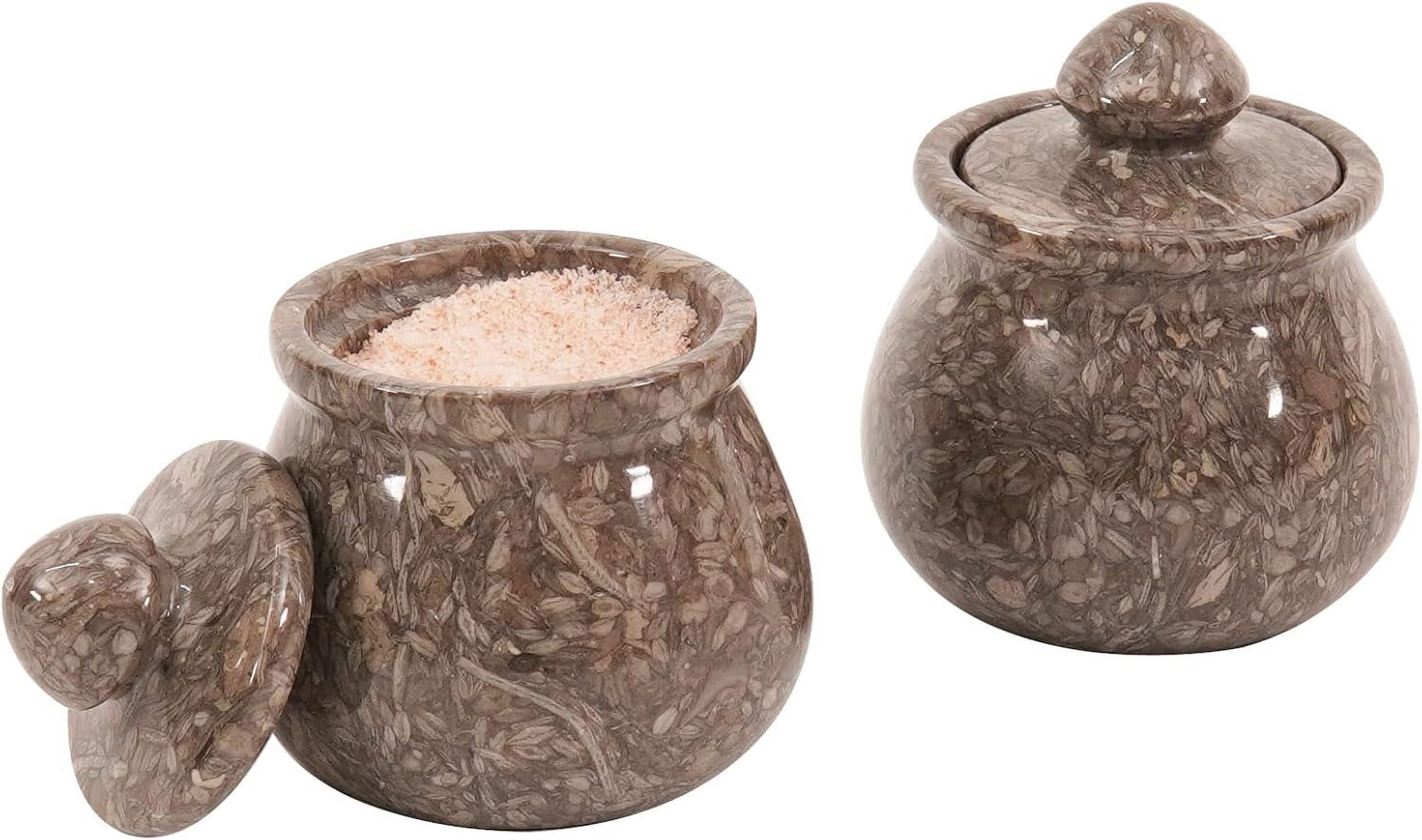 Radicaln Oceanic Marble Salt Cellar Set of 2 – 3.5" Handmade Stone ...