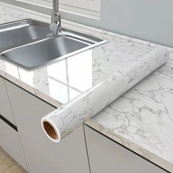Marble Self-Adhesive Contact Paper - Waterproof Glossy PVC, for ...