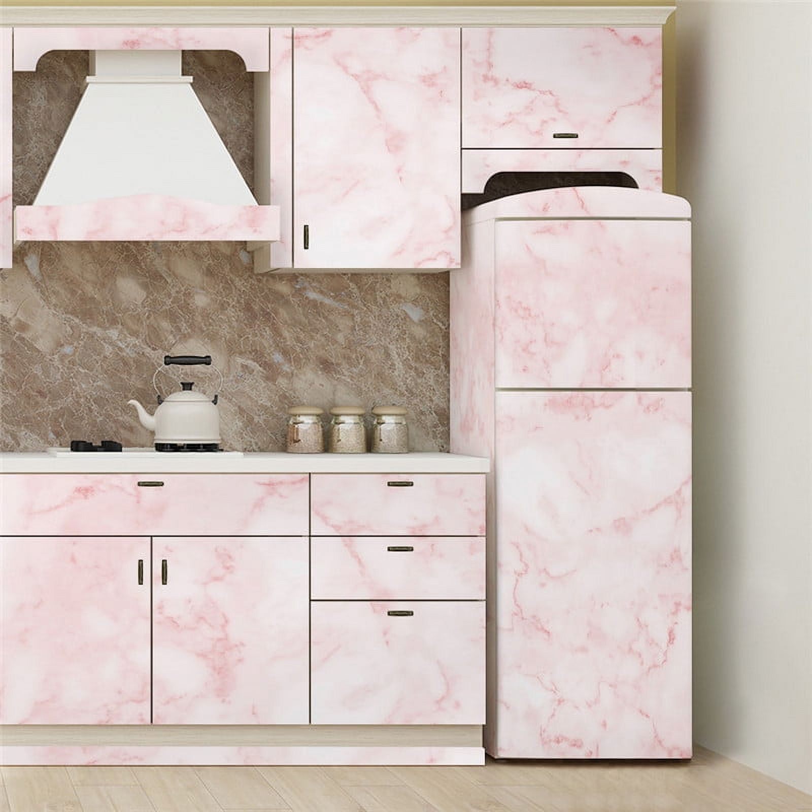 Marble Style Wall Stickers Self-adhesive DIY Wallpaper For Wardrobe ...