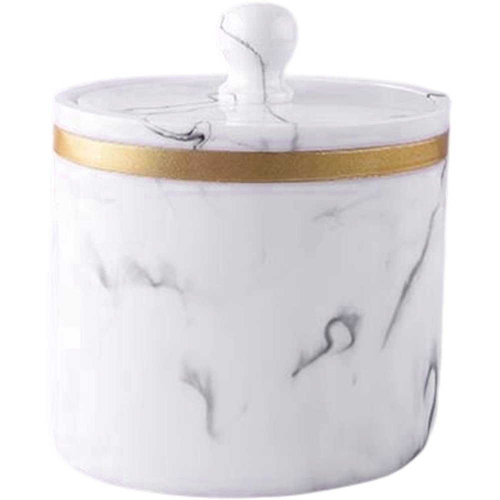 Marble Swab Holder with Lid, Resin Cotton Swab Box Holder,Cotton Swab ...