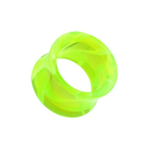 Marble Swirl Acrylic Double Flared Ear Gauge Tunnel Plug - Walmart.com