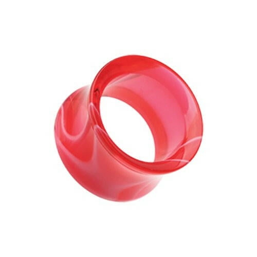Marble Swirl Acrylic Double Flared Ear Gauge Tunnel Plug - Walmart.com