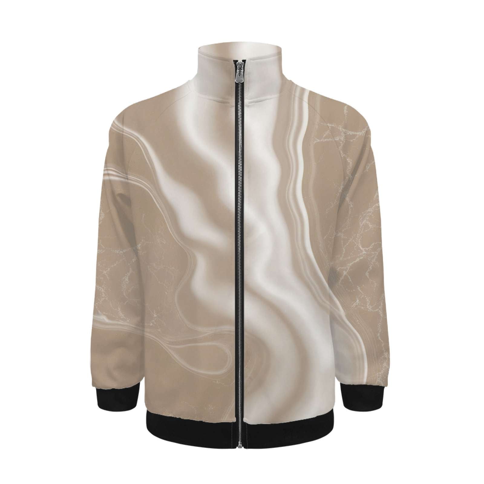 Marble Swirl Beige Art Jacket Men's Street Cool Long Sleeves Coat ...