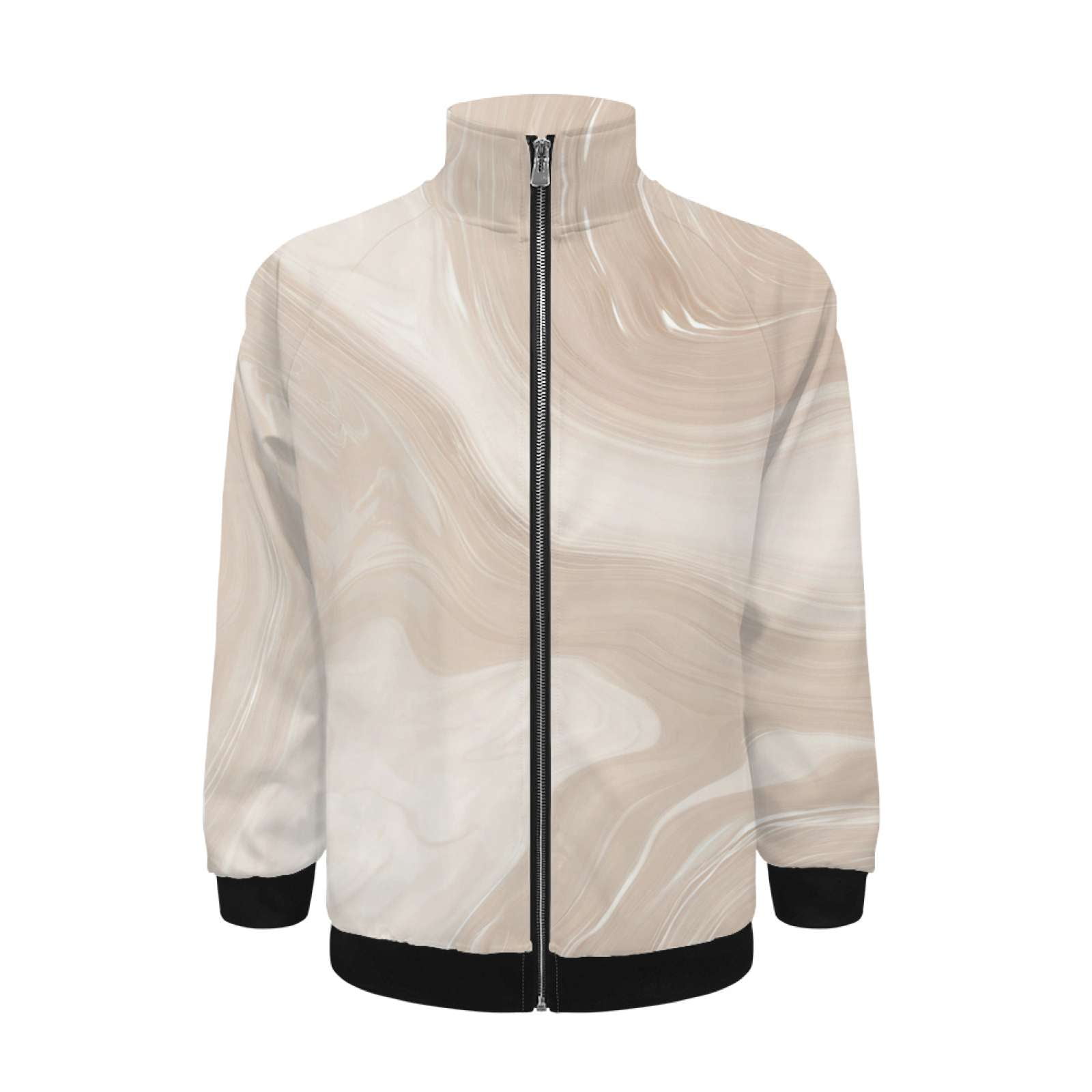 Marble Swirl Texture Print Jacket Men's Street Cool Long Sleeves Coat ...