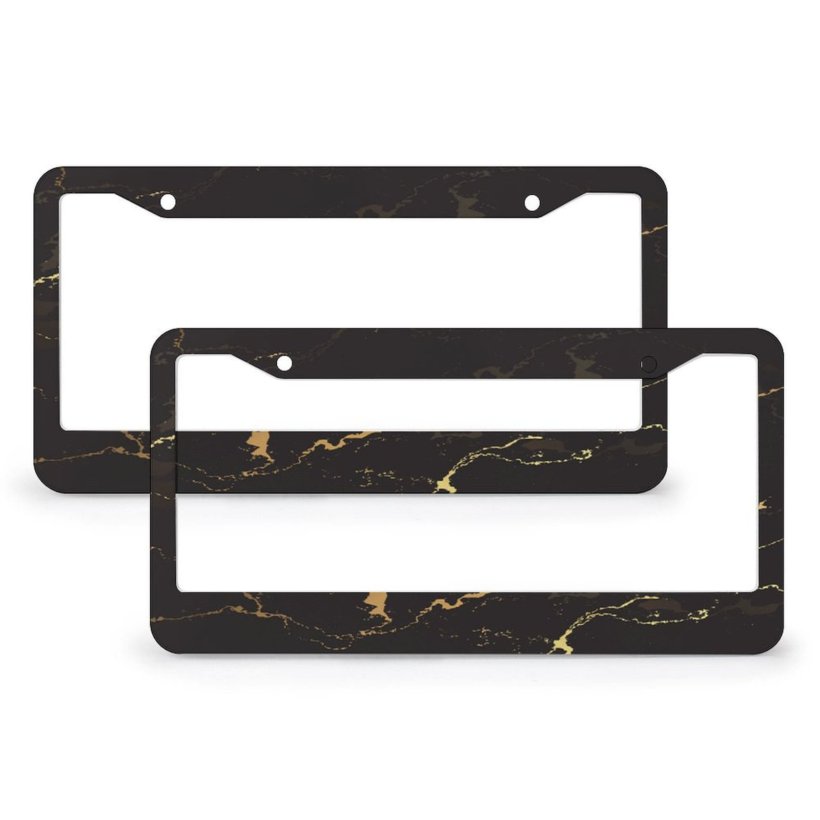 Marble Texture Background License Plate Frame Holder - 2 Pack Universal ...