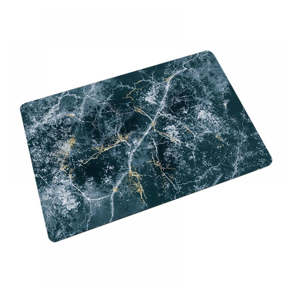 Marble Texture Bath Rug Mat, Diatomaceous Earth Bath Quick Dry Floor ...