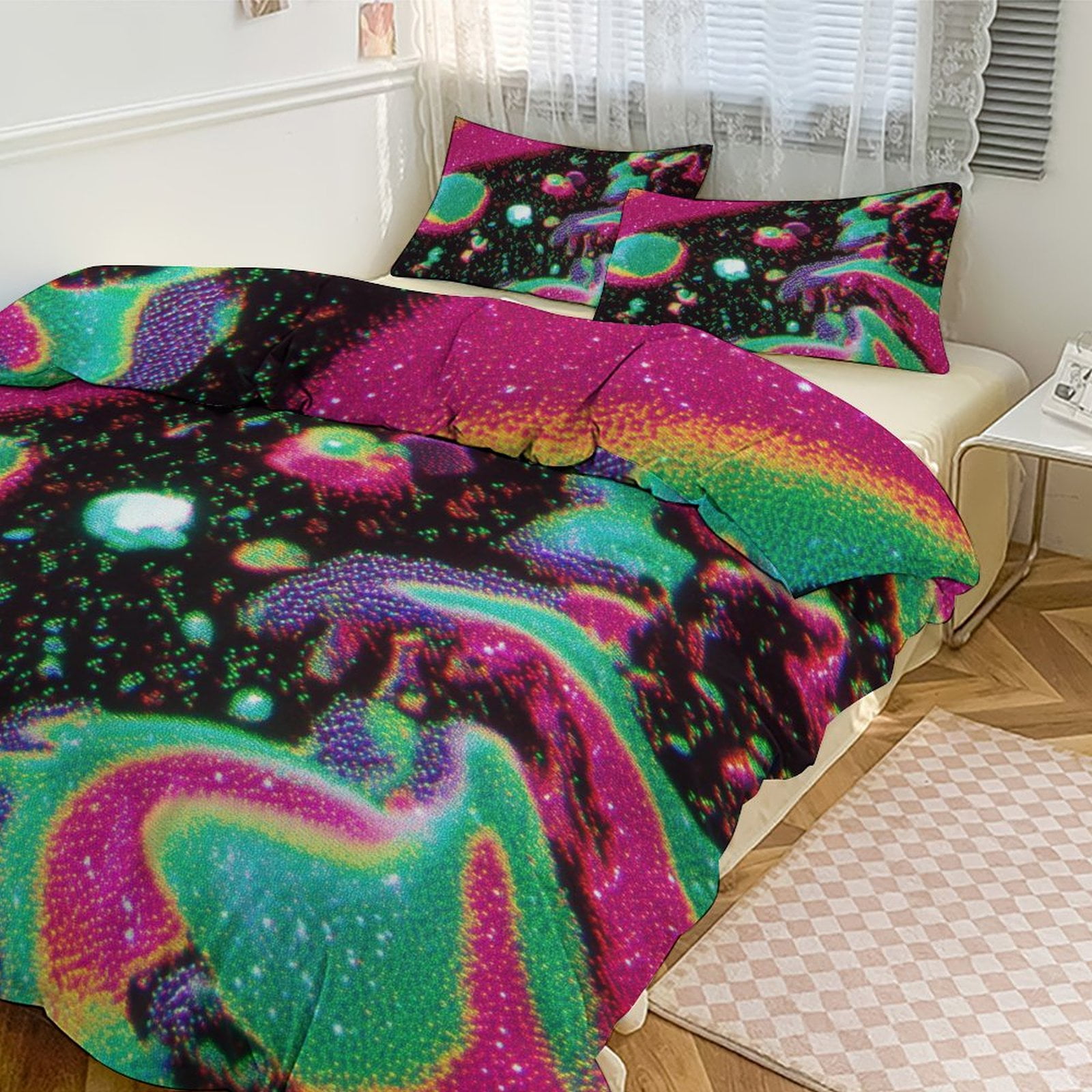 Marble Texture Bedding Sets Twin Duvet Cover 3 Piece Cute Bed Set for ...