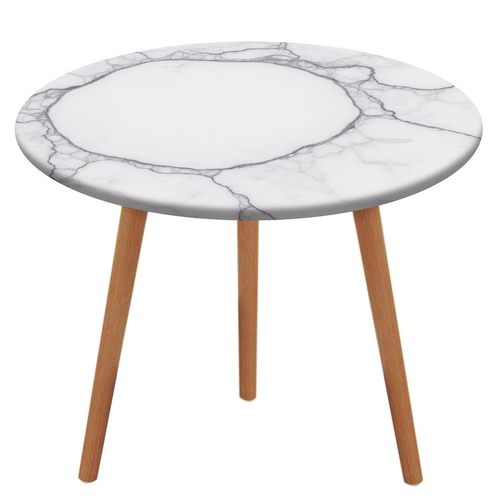 Marble Texture Circle Frame Pattern Round Tablecloth Waterproof Elastic ...