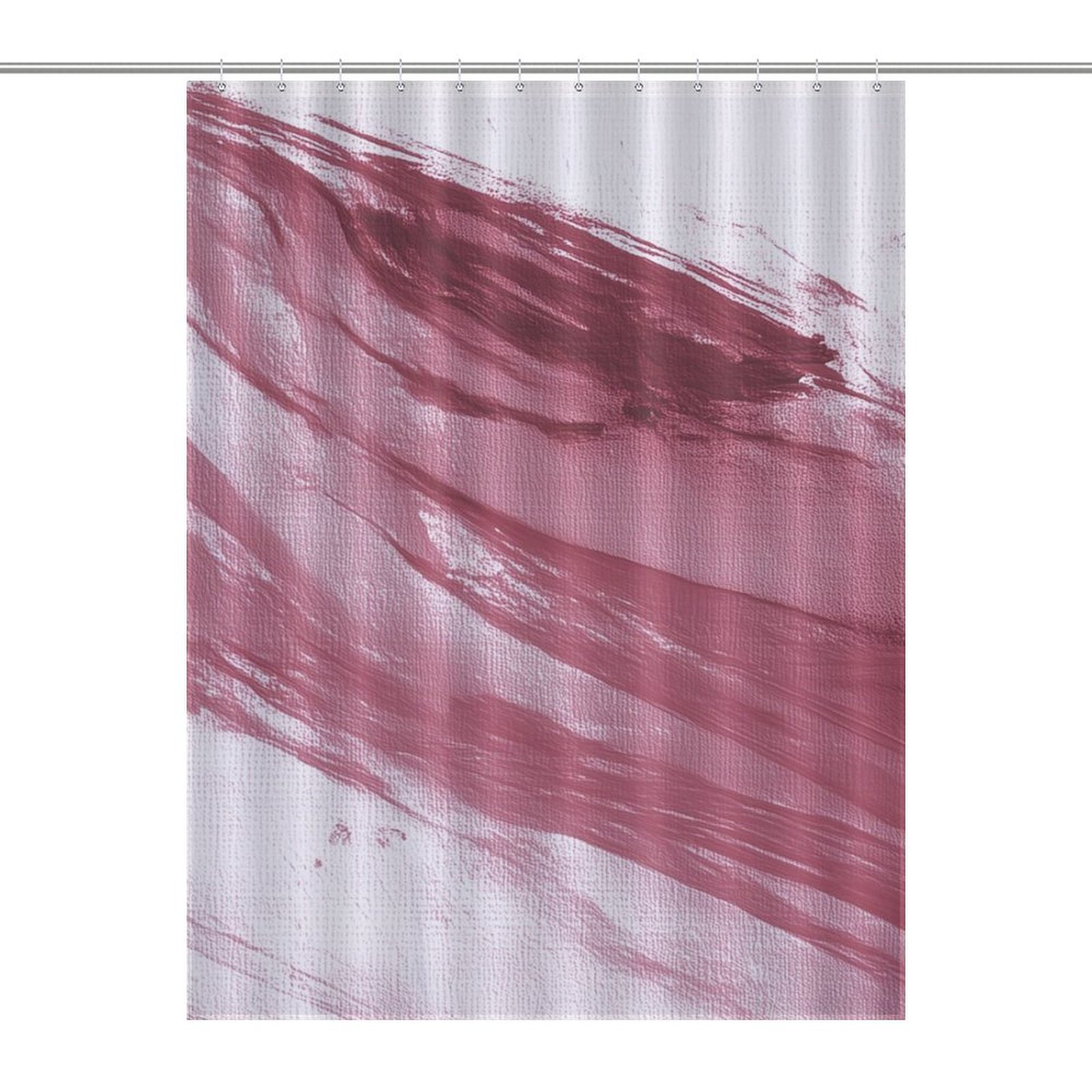 Marble Texture Cloth Fabric Bathroom Decor Set with Hooks - Walmart.com