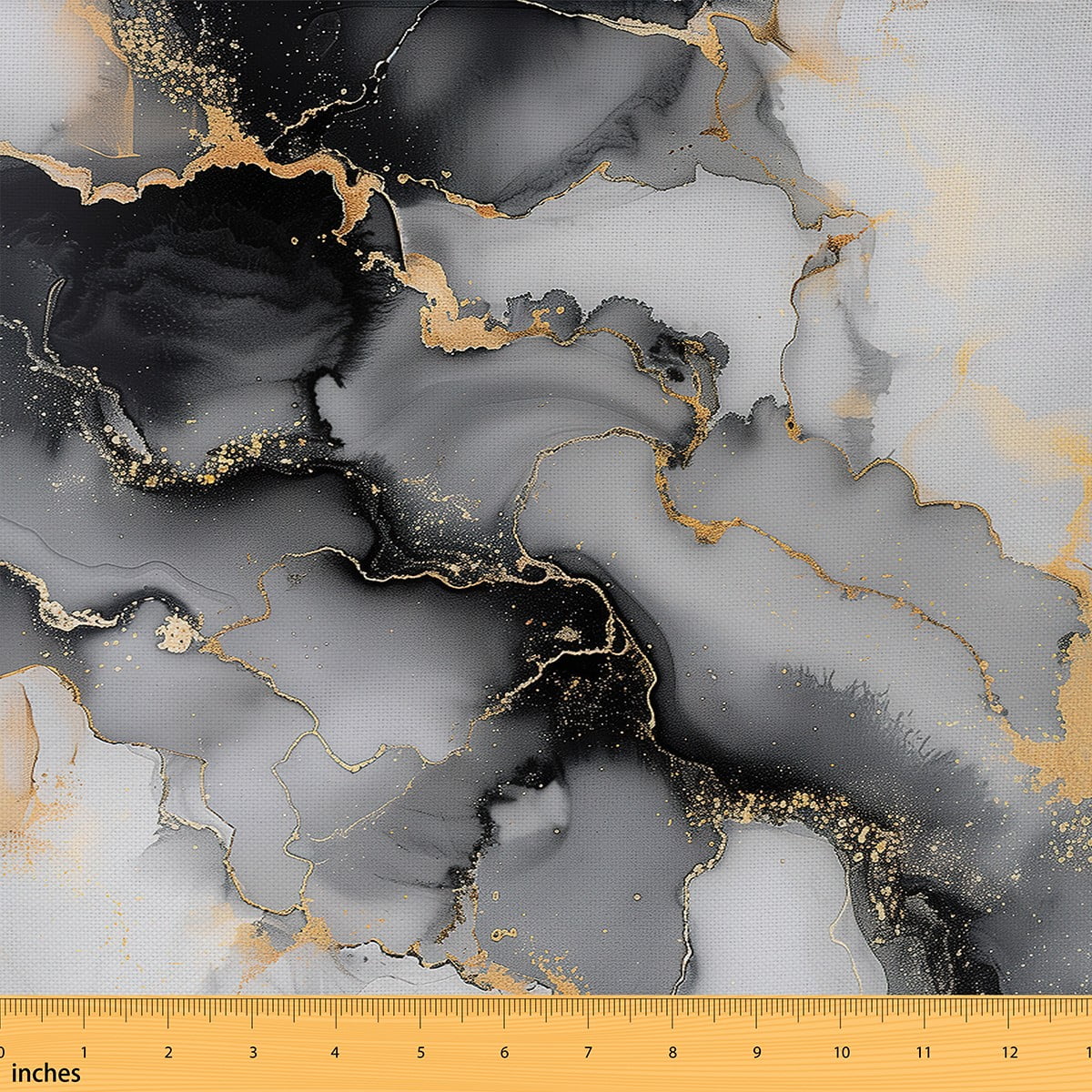 Marble Texture Fabric By The Yard,Modern Watercolor Upholstery Fabric ...