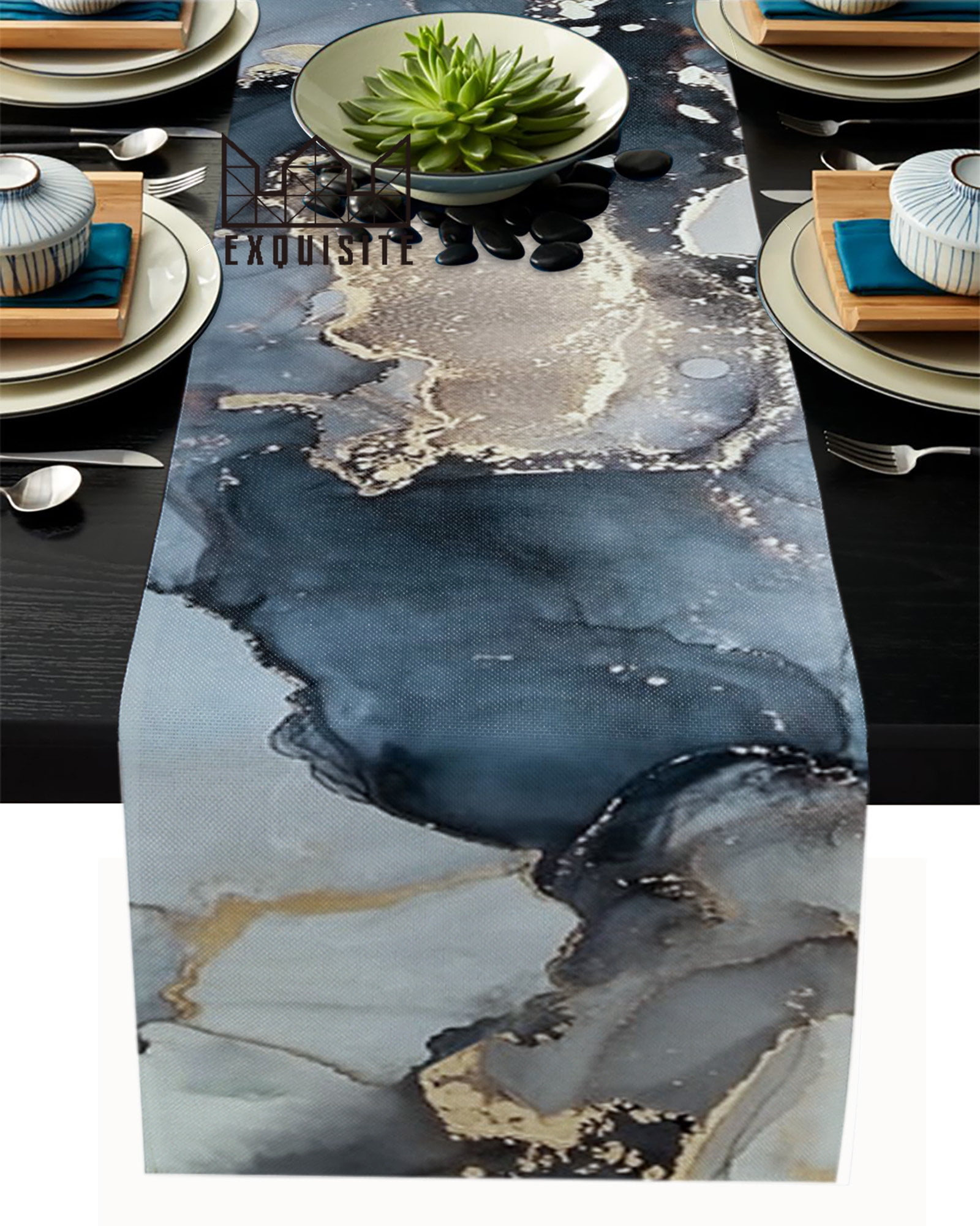 Marble Texture Golden Lines Coffee Table r Dinner Table ration Wedding ...