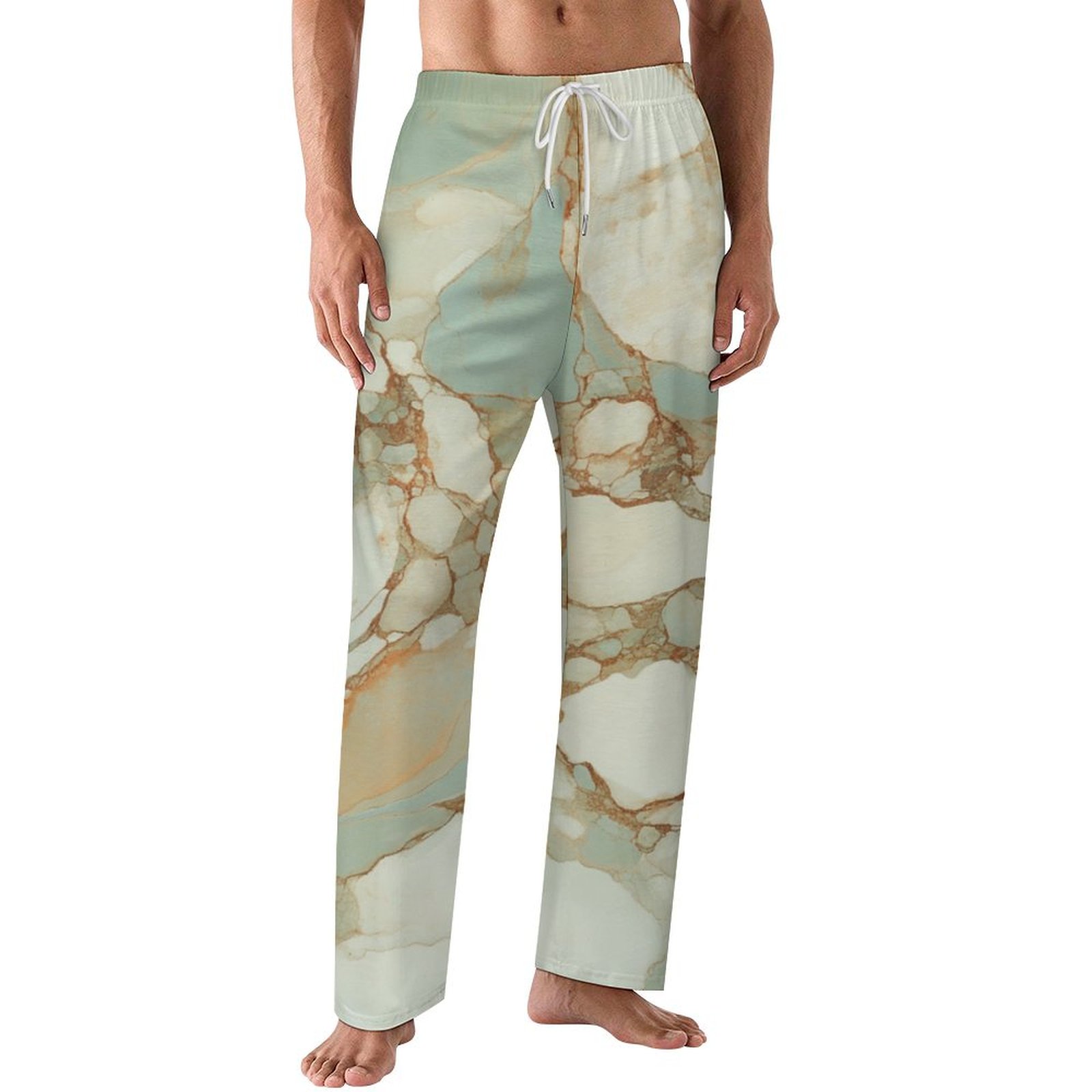 Marble Texture Mens Pajamas Pajama Pants Mens Sleepwear Lounge Sleep ...