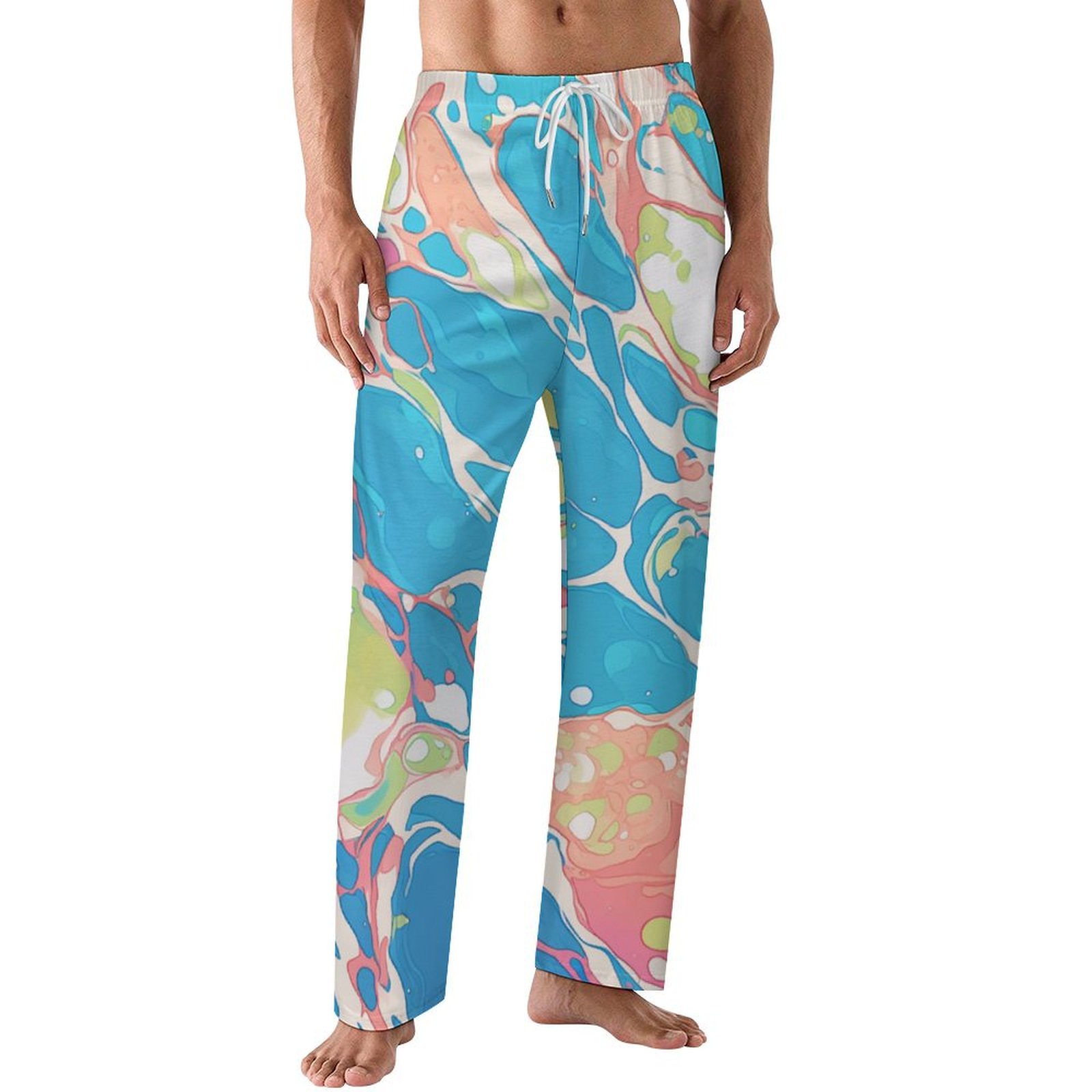Marble Texture Mens Pajamas Pajama Pants Mens Sleepwear Lounge Sleep ...