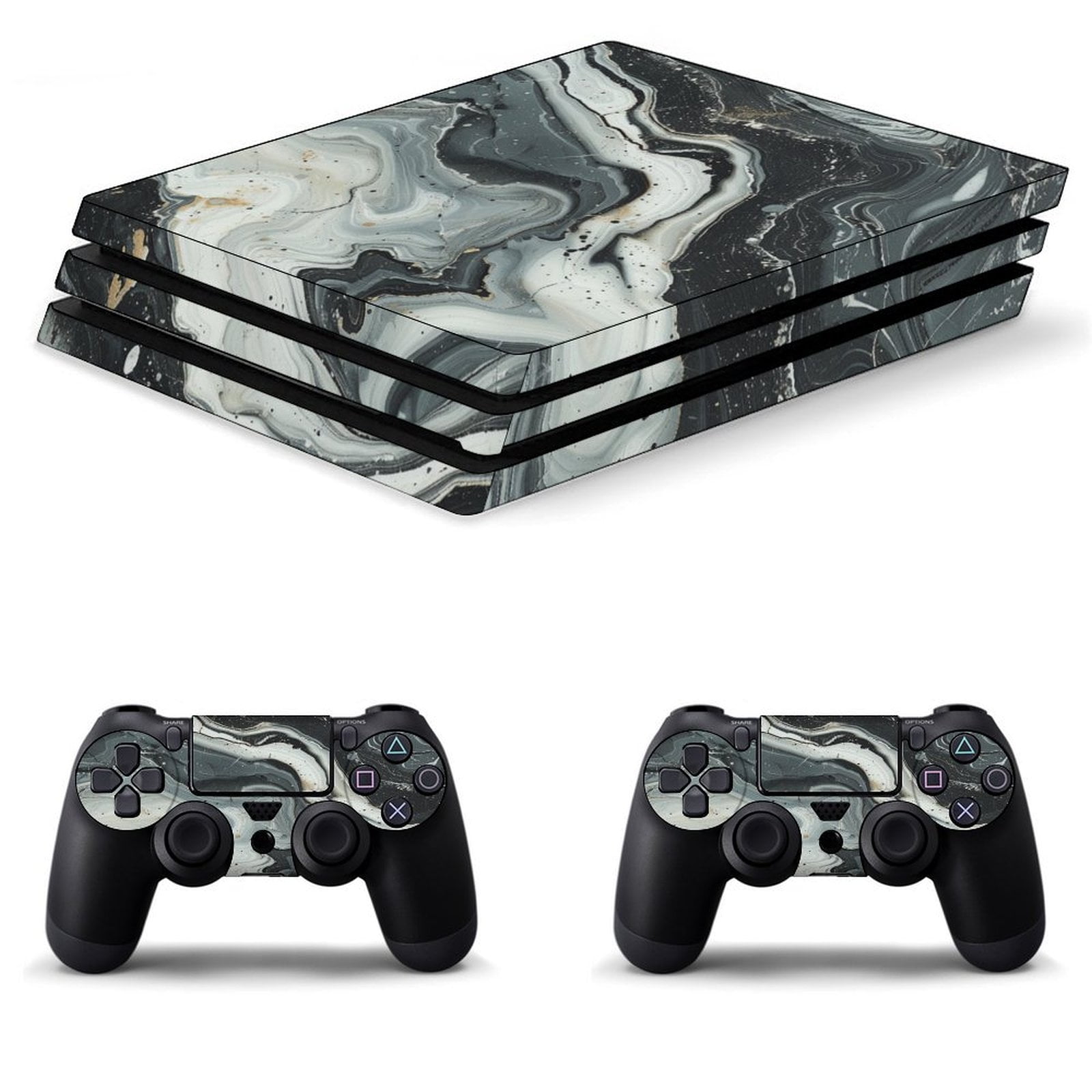 Marble Texture PS4/PS4 Pro/PS4 Slim Skin Sticker For Console And ...