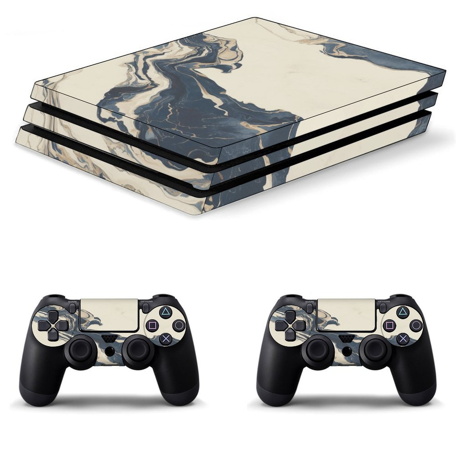 Marble Texture PS4/PS4 Pro/PS4 Slim Skin Sticker For Console And ...