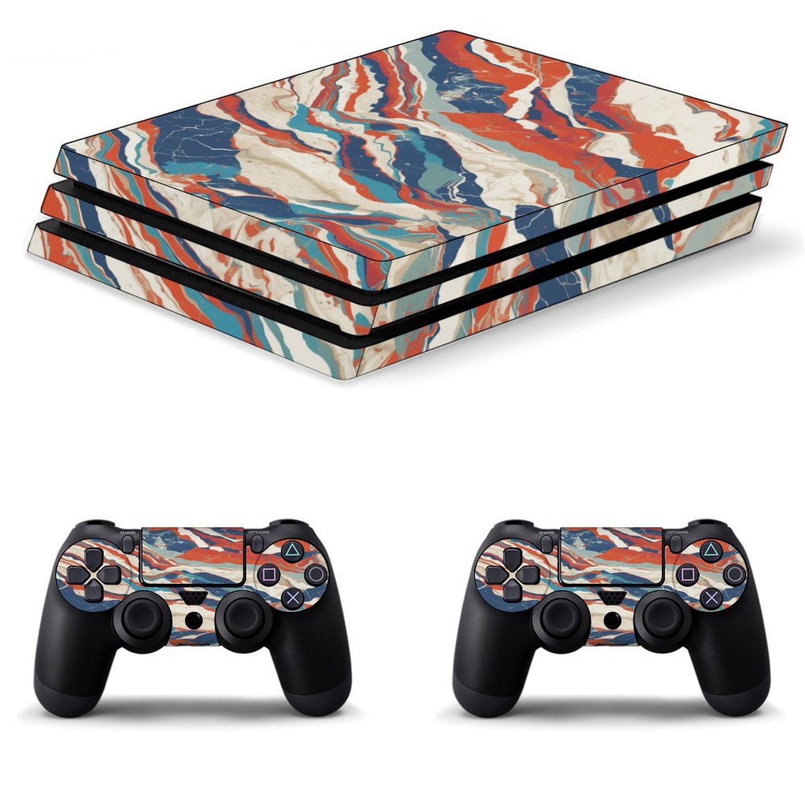 Marble Texture PS4/PS4 Pro/PS4 Slim Skin Sticker For Console And ...