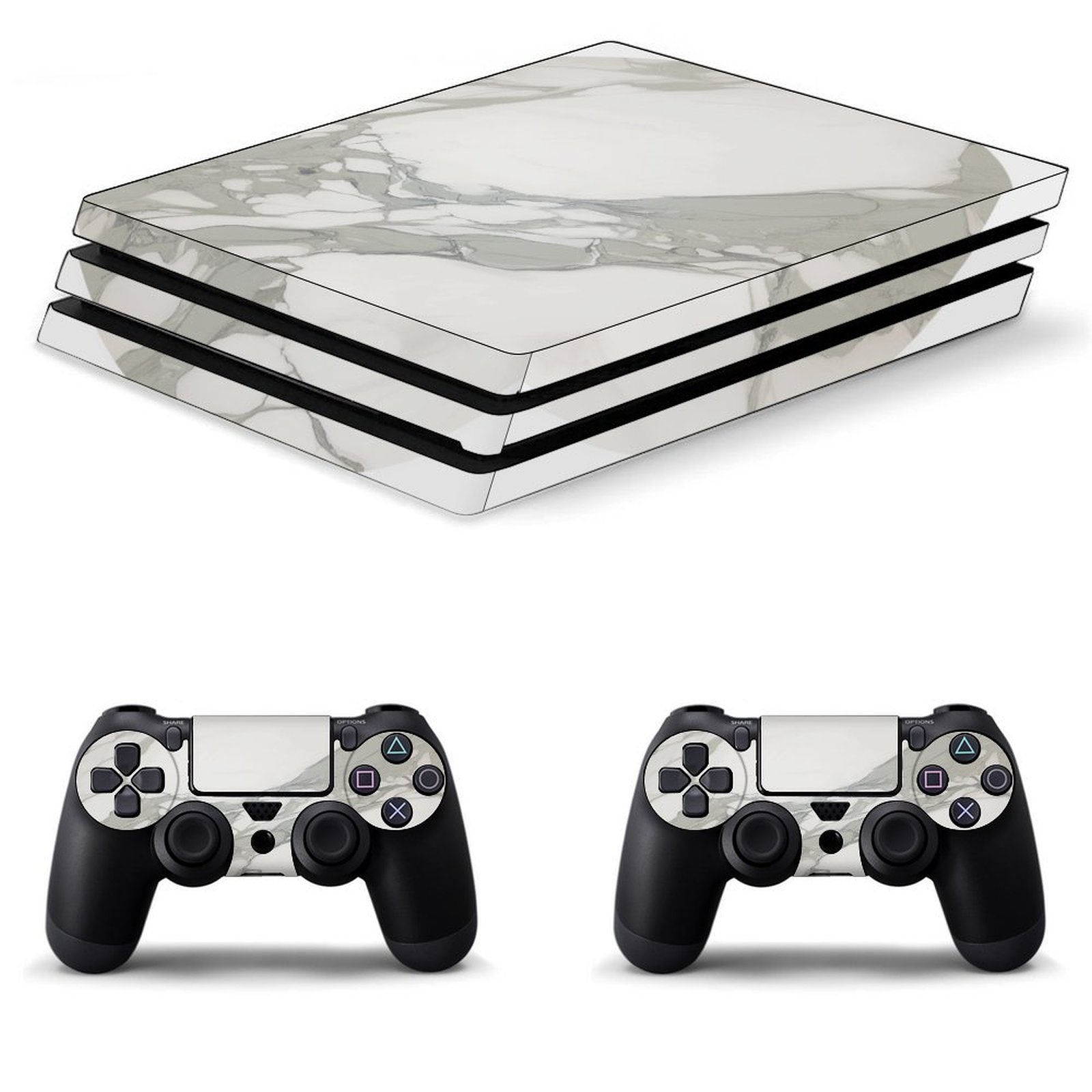 Marble Texture PS4/PS4 Pro/PS4 Slim Skin Sticker For Console And ...