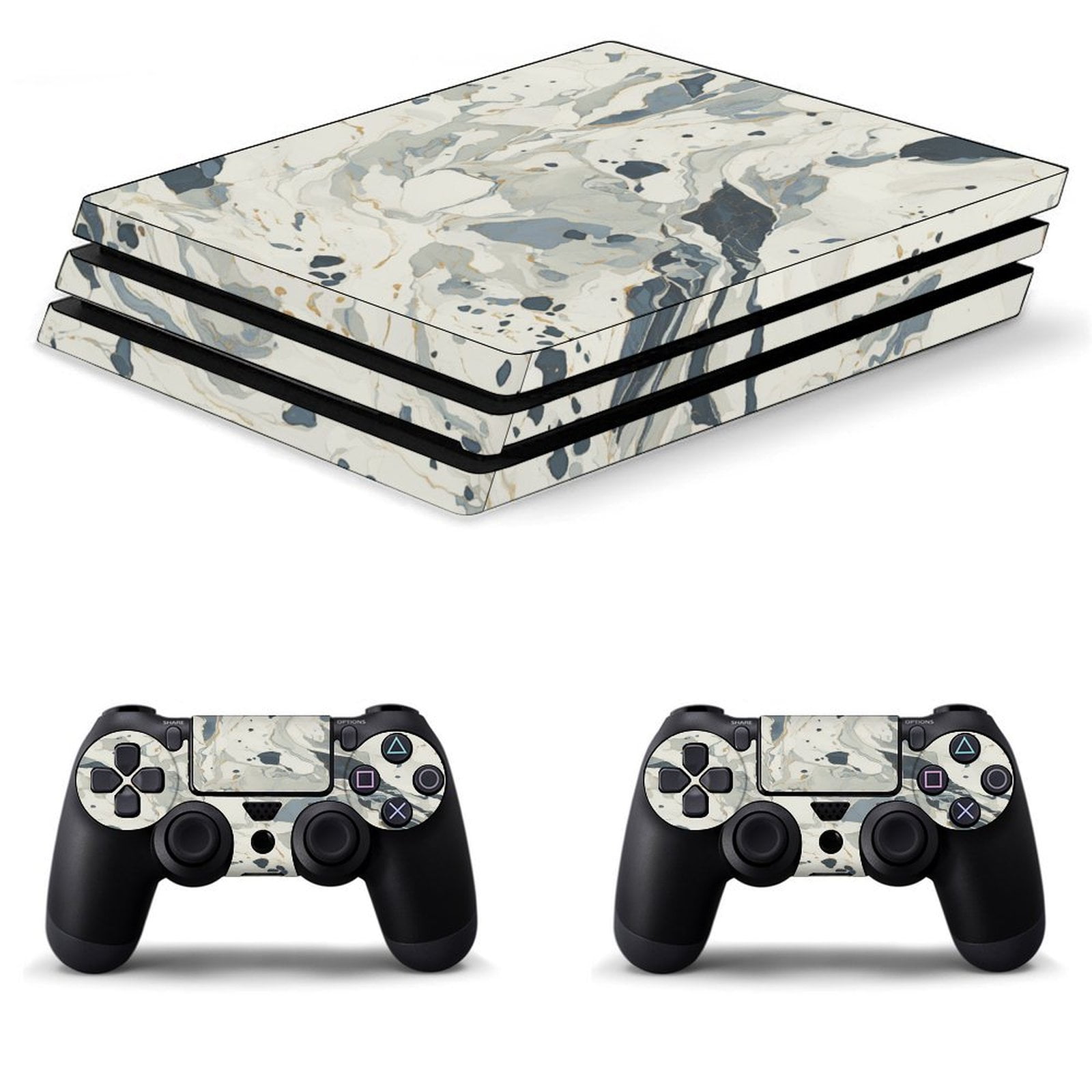 Marble Texture PS4/PS4 Pro/PS4 Slim Skin Sticker For Console And ...