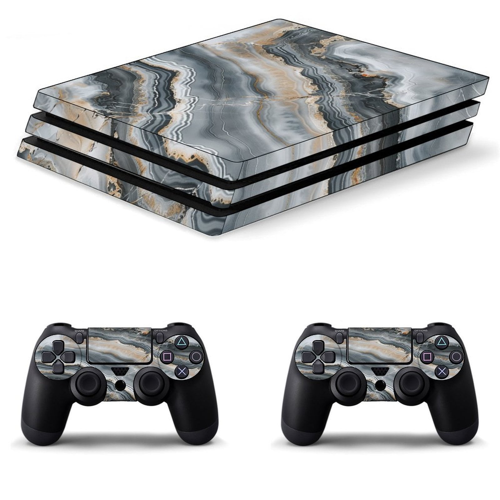 Marble Texture PS4/PS4 Pro/PS4 Slim Skin Sticker For Console And ...