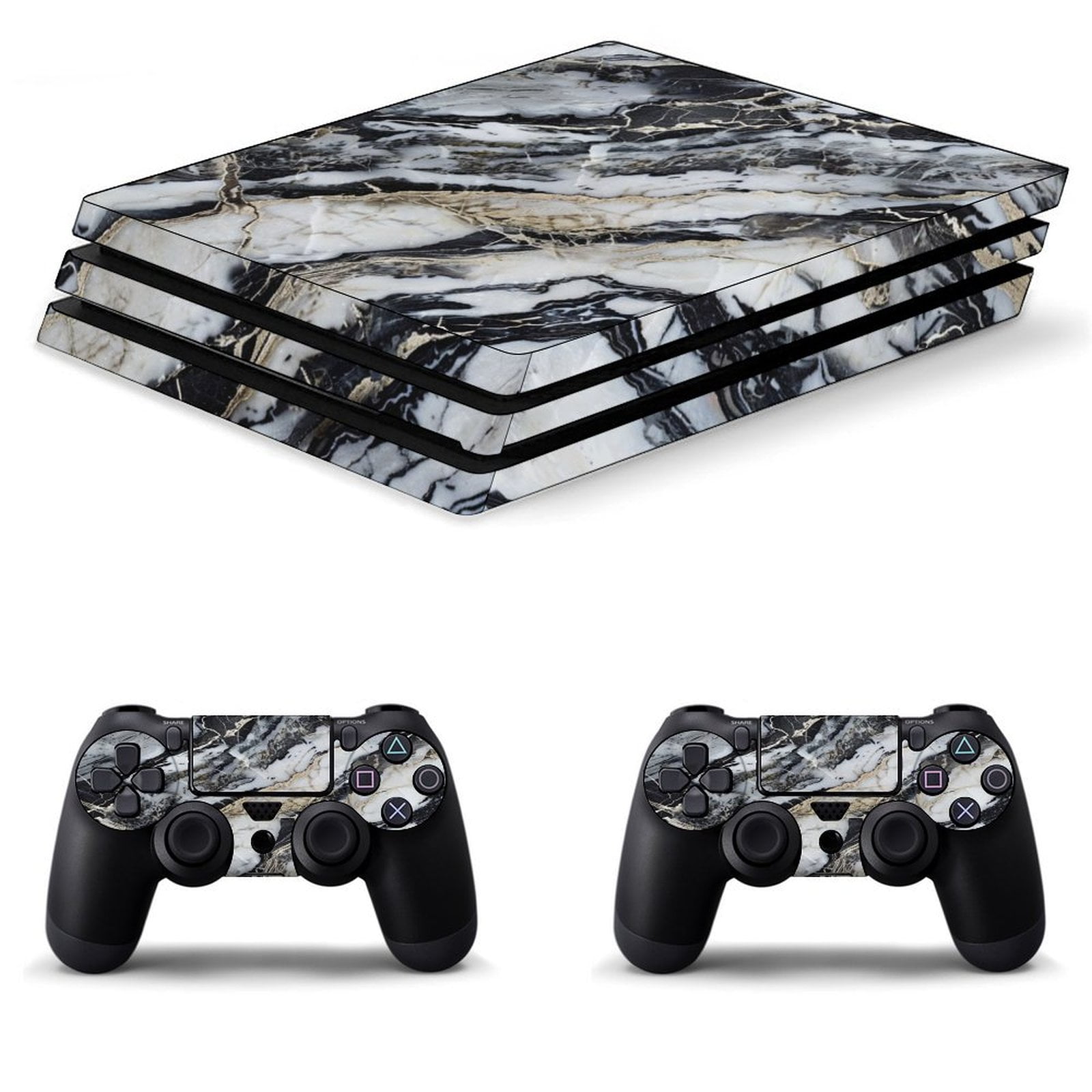 Marble Texture PS4/PS4 Pro/PS4 Slim Skin Sticker For Console And ...