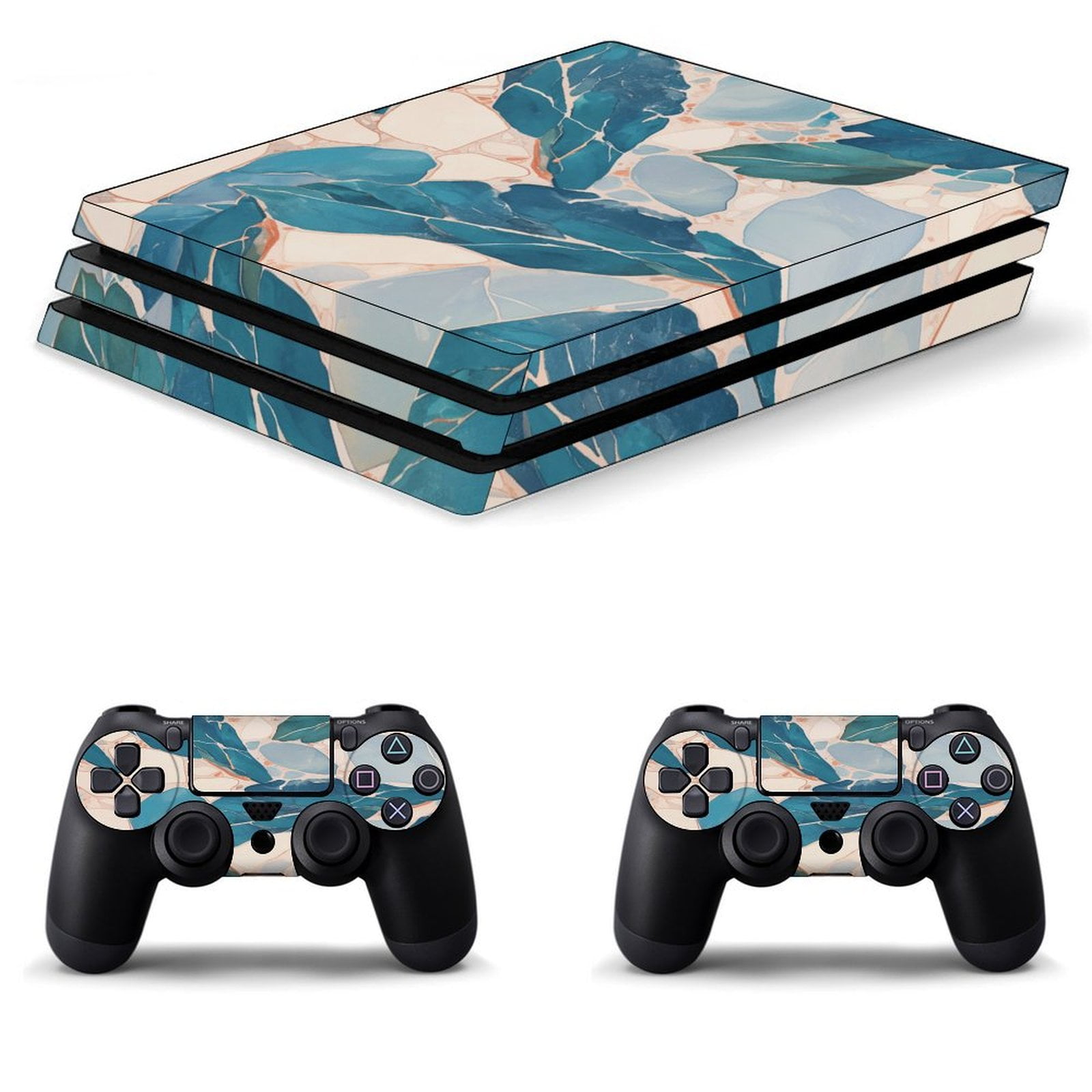 Marble Texture PS4/PS4 Pro/PS4 Slim Skin Sticker For Console And ...
