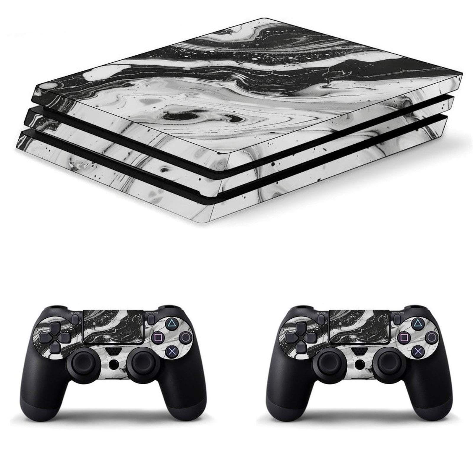 Marble Texture PS4/PS4 Pro/PS4 Slim Skin Sticker For Console And ...