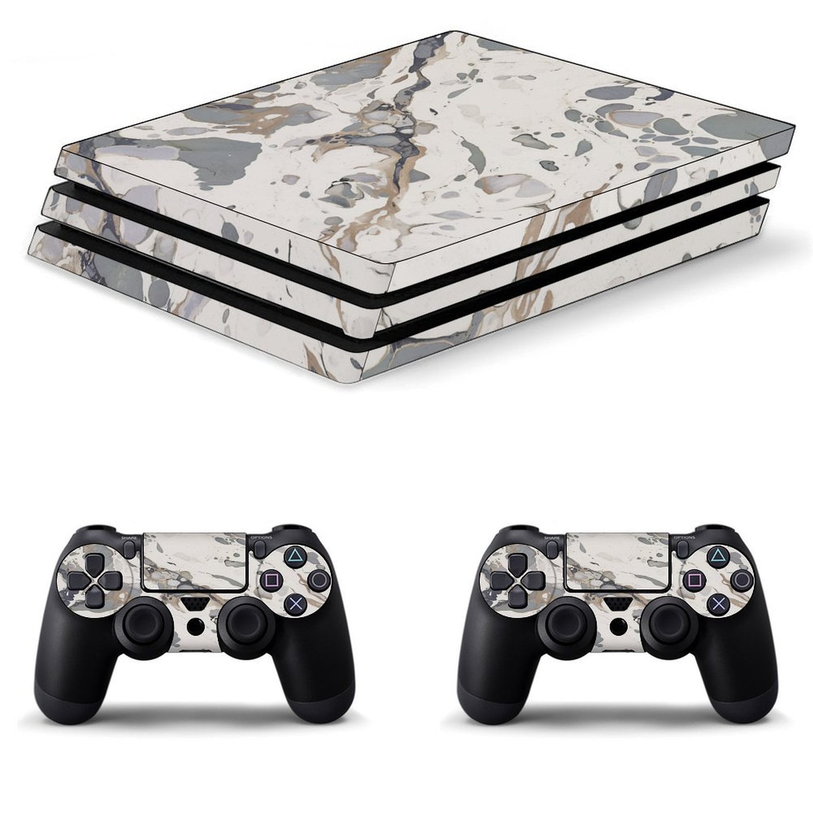 Marble Texture PS4/PS4 Pro/PS4 Slim Skin Sticker For Console And ...