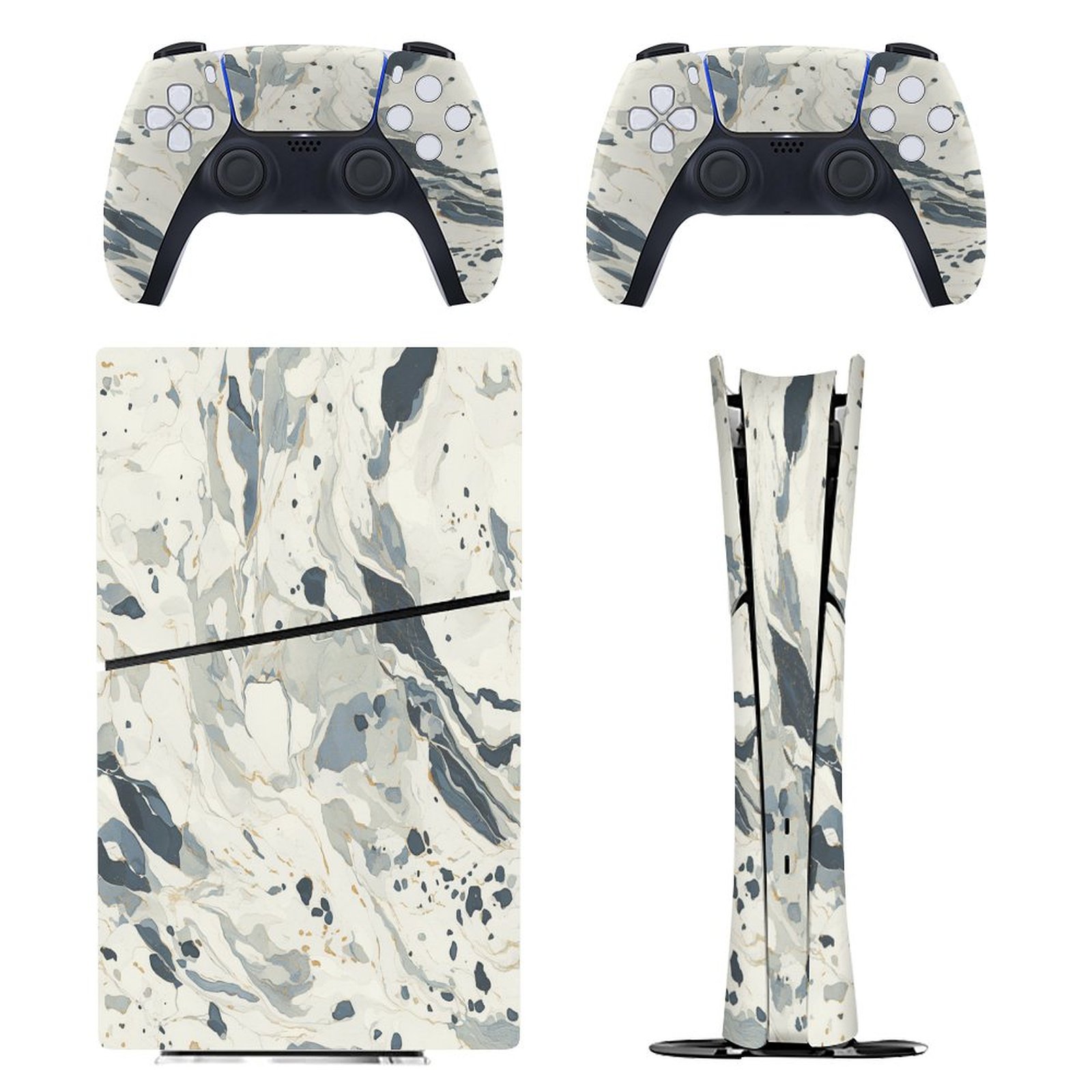 Marble Texture PS5/PS5 Pro/PS5 Slim Digital Disc Skin Sticker For ...