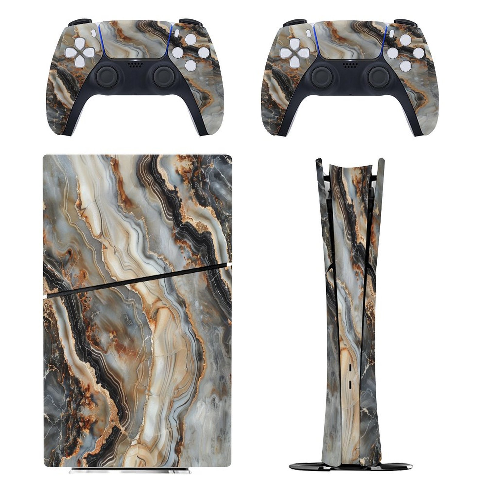 Marble Texture PS5/PS5 Pro/PS5 Slim Digital Disc Skin Sticker For ...