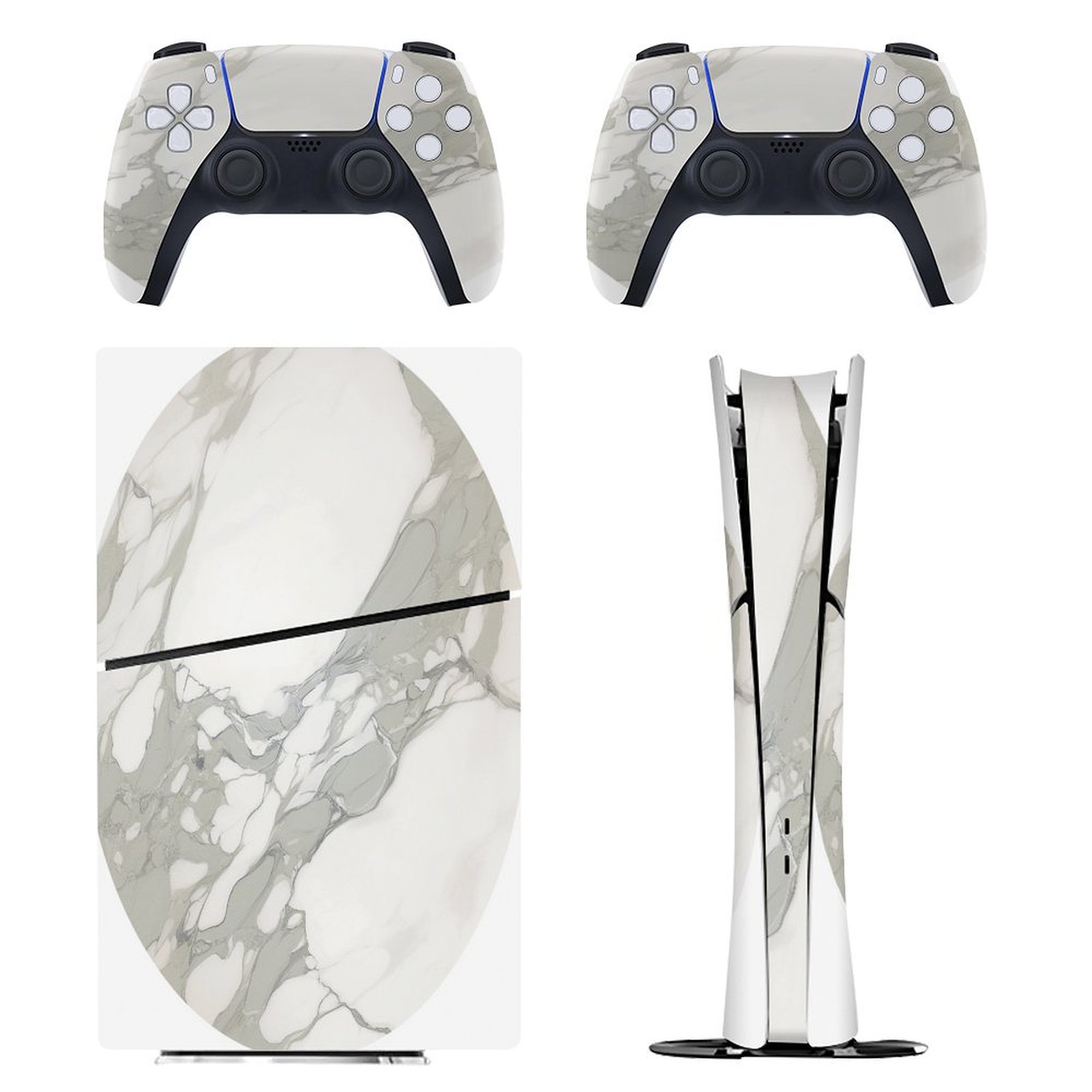 Marble Texture PS5/PS5 Pro/PS5 Slim Digital Disc Skin Sticker For ...