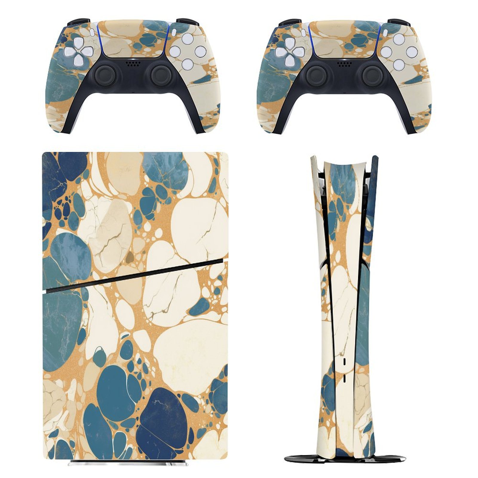 Marble Texture PS5/PS5 Pro/PS5 Slim Digital Disc Skin Sticker For ...