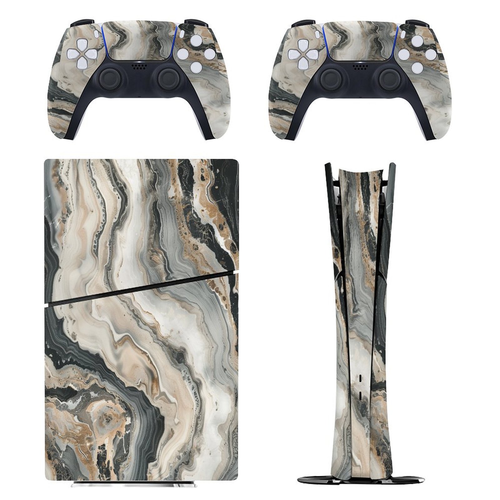 Marble Texture PS5/PS5 Pro/PS5 Slim Digital Disc Skin Sticker For ...