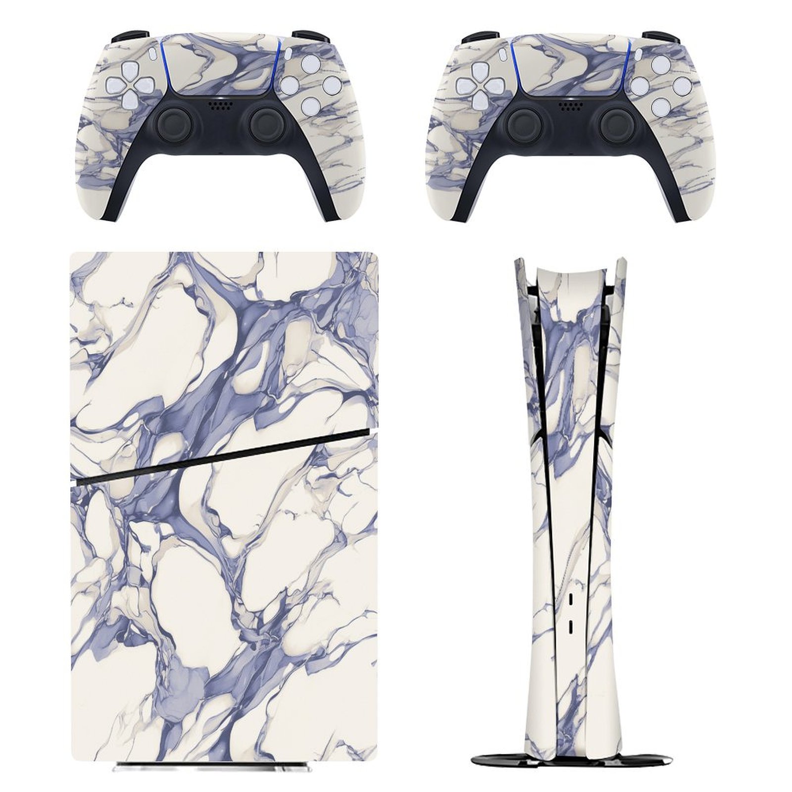 Marble Texture PS5/PS5 Pro/PS5 Slim Digital Disc Skin Sticker For Console And Controller Skins ...